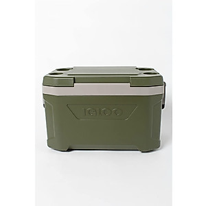 Igloo 60367 Sportsman Latitude 52 Cooler Box, Approx. 11.2 gal (49 L), Sportsman, Latitude, Outdoor, Camping, Leisure, Fishing, Green