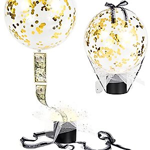 SDALU Money Box for Cash Gift Pull - Money Gift Box Pull,Balloon Surprise kit, Money Pull Out Gift Box for Wife, Girlfriend, Mother, Friend