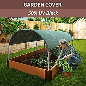 COOLAROO 50% UV Block Shade Cloth Fabric Roll for Garden and Greenhouse, 6' x 15', White