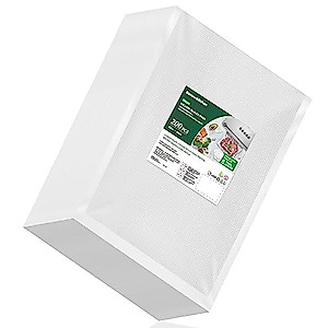 Bonsenkitchen Vacuum Food Sealer Rolls Bags, 2 Packs 8 in x 20 ft Storage Bags, BPA Free, Durable Commercial Customized Size Food Bags for Food Storage and Sous Vide Cooking