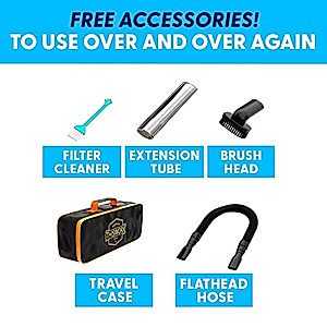 ThisWorx Car Vacuum Cleaner 2.0 - Upgraded w/ LED Light, Double HEPA Filter, 110W High Suction Power