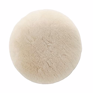 SiMaXuanCar Wool Polishing Pad 5 inch Velcro Polishing Pad for Drill Buffer Attachment with M14 Drill Adapter