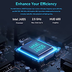 Auusda Laptop Computer with 8GB DDR4 256GB SSD, Intel Celeron J4105 Up to 2.5 GHz, 14.1" 1920x1080 IPS LCD, Webcam, Mini HDMI, USB-A x 2, Micro SD Card Slot, Windows 11 Pro, 3TB Storage Upgrades