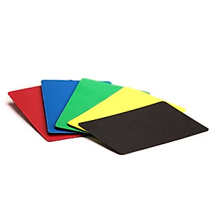 Brybelly Set of 5 Plastic Bridge Size Cut Cards (Assorted Colors)
