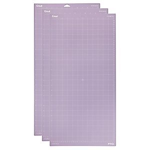 Cricut StrongGrip Cricut Cutting Mat 12in x 24in, Craft Cutting Mat for Maker & Explore, Use with Heavyweight Materials - Specialty Cardstock & More, Reusable, Clear Protective Film (3 Count)