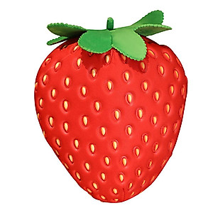 XIYUAN 20 inch Strawberry Pillow Fruit Children's Pillow Filled Strawberry Plush Pillow Super Soft Pillow Cushion for Boys and Girls Room Decoration Gift