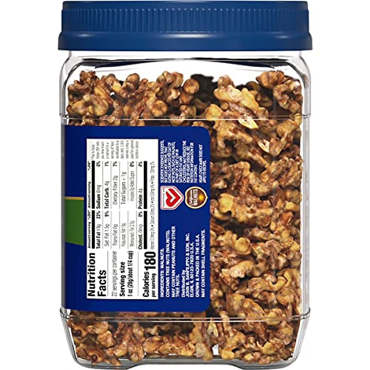 Fisher Chef's Naturals Walnut Halves & Pieces Pantry Pack PET 22 oz, 100% Unsalted Walnuts for Baking & Cooking, Snack Topping, Great with Yogurt & Cereal, Vegan Protein, Keto Snack, Gluten Free, 100% Recyclable