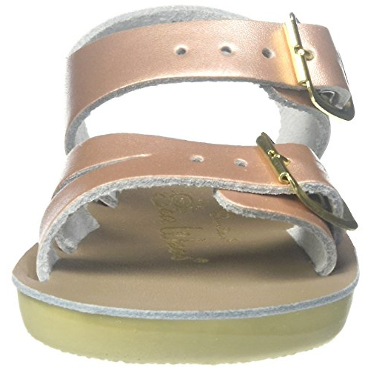 Saltwater by Hoy Baby-Girl's Sun-San Sea Wee-K Flat Sandal, Rose Gold, 2 M US Infant