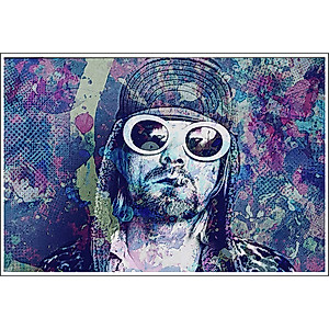 Teen Spirit by Derek Royal Kurt Cobain Nirvana Wall Art Print Poster for Framing