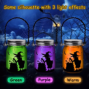 ShyLizard 3Pack Halloween Crafts for Kids, Halloween Mason Jar with Accessories, Halloween DIY Arts and Crafts Kits, Halloween Art Activities for Kids Age 3 4 5 6 7 8 9 10 Years, Halloween DIY Crafts