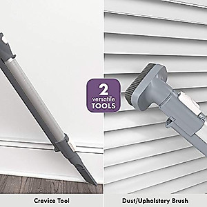 Kenmore Friendly Lightweight Bagless Compact Canister Vacuum, HEPA, Extended Telescoping Wand, Retractable Cord and 2 Cleaning Tools, Pet PowerMate + 2 Motor Power, Purple