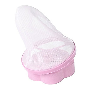 Connoworld Laundry Ball Flower Shape Washing Machine Hair Removal Laundry Ball Floating Filter Mesh Bag Pink