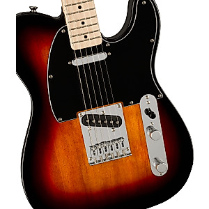 Squier Affinity Series Telecaster Electric Guitar, with 2-Year Warranty, 3-Color Sunburst, Maple Fingerboard