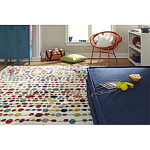 Mohawk Home Strata Delerus Ivory/White Geometric Abstract ( 5' X 8' ) Area Rug