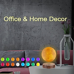 VGAzer Levitating Moon Lamp, Floating and Spinning 3D Moon Light 16 Colors Model ,Gifts for Women,Thanksgiving Christmas Gifts for Kids,Friends