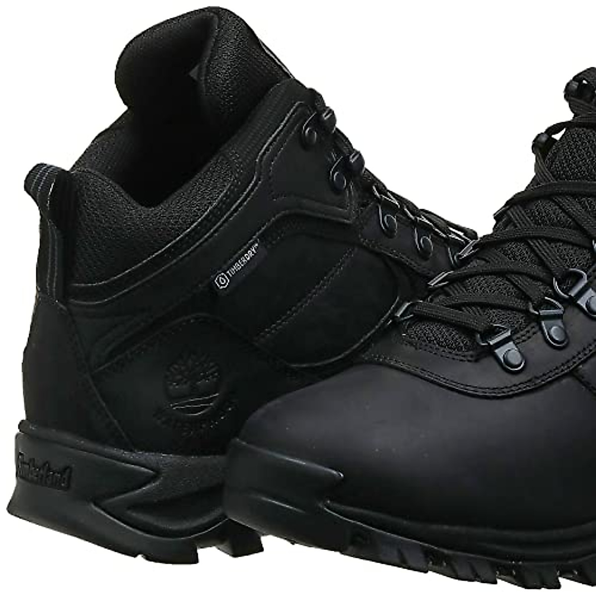 Timberland Men's Anti-Fatigue Hiking Waterproof Leather Mt. Maddsen Sneaker, Black, 11
