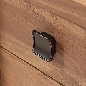 Sauder Cannery Bridge Executive Desk with 6 Storage Drawers, Sindoori Mango Finish