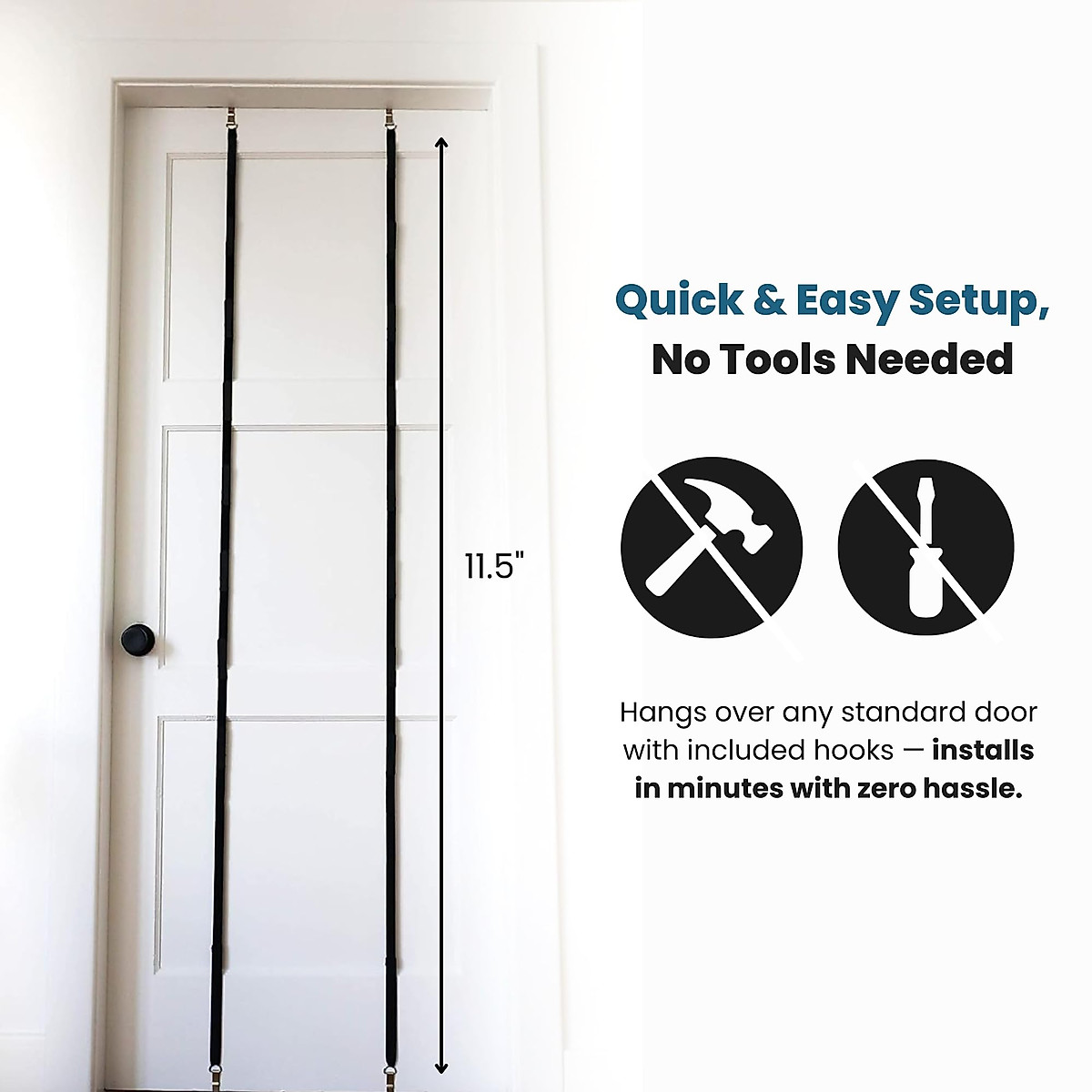 Cap Rack 2 Pack - Holds up to 16 Caps for Baseball / Ball Caps - Best Over Door Closet Organizer for Men, Boy or Women Hat Collections - Display Racks With Clips, Perfect Holder and Storage