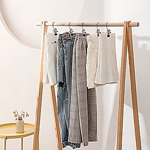 Frezon 15 Pack Boot Hanger Legging Organizer for Closet, Boot Holder, Hanging Clips, Portable Multifunctional Hangers Single Clip Space Saving for Jeans, Hats, Tall Boots, Towels(Black)