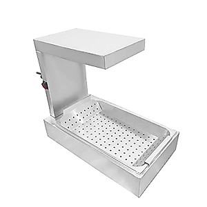 KOUWO Commerical French Fry Warmer Fries Dump Station Fried Food Warmers with Base Pan,500 Watt,110V