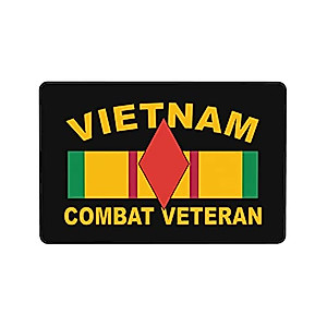 5th Infantry Division 'Red Diamond' Vietnam Combat Veteran Area Rug Living Room Bedroom Kitchen Sofa Bedside Carpet Floor Mats 36"X24"
