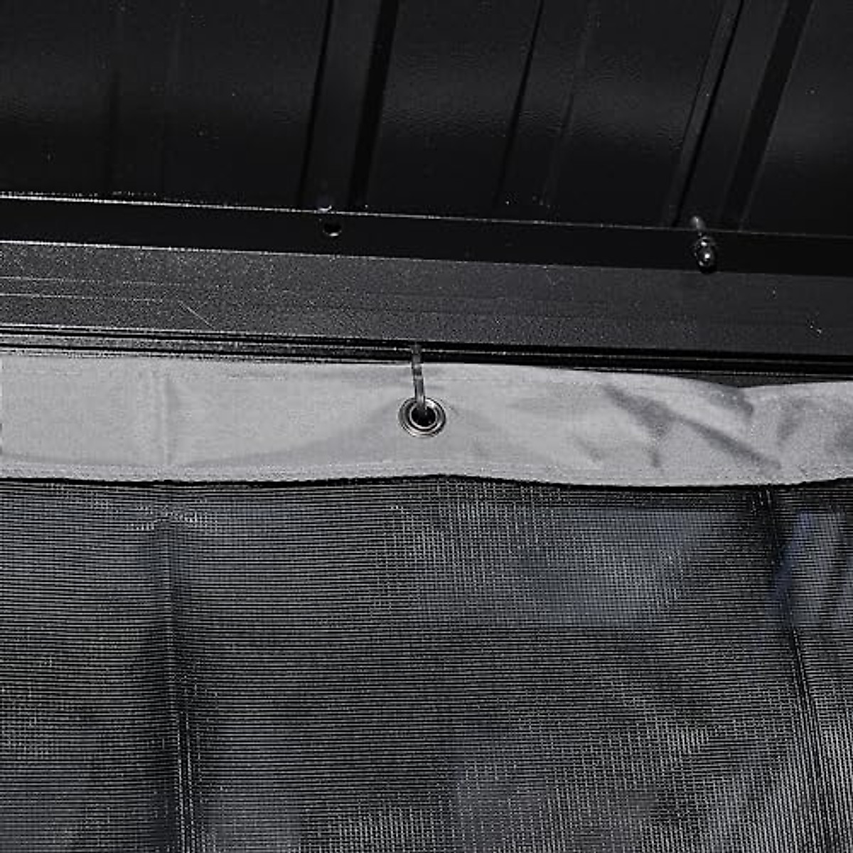 Goohome 12 x 18FT Hardtop Gazebo, Aluminum Frame Double Roof Canopy with Mosquito Net and Curtains, Outdoor Permanent Hard Top Waterproof Pergola for Shade and Rain for Lawn, Backyard, Patio