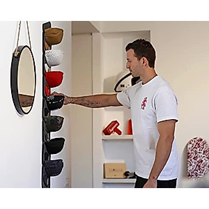 CT Design CapRack, The Original Fitted Cap Display, No Assembly Required Snapback Baseball Hat Organizer and Storage Solution, Lightweight Hat Rack for Flat Billed Caps. Dark Grey