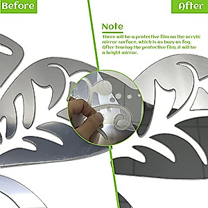 Acrylic Home Sign Letters Wall Decor, Oppro Mirror Surface Wall Stickers Family Wall Decoration Decals for Living Room Dining Room Bedroom House Hallway Décor (Large 63"x11.8", Silver)