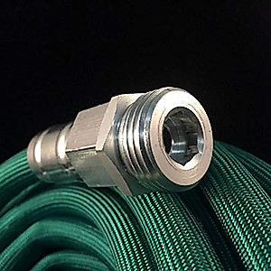Flexon H2ZERO50CN Lightweight Fabric Garden Hose, 50 ft, Green