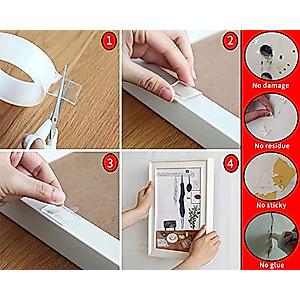 Strong Double Sided Tape Heavy Duty, Two Sided Tape Heavy Duty Double Sided Mounting Tape Two Sided Tape for Walls Removable Double Sticky Tape PANIDANO Double Sided Adhesive Tape Wall Safe Tape 10FT