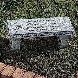 Roman Joseph Studio Memorial Garden Bench 6.25 Inch Tall