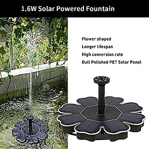 n/a Mini Solar Powered Bird Bath Water Fountain Garden Pool Outdoor Solar Panel Kit Floating Water Pumps