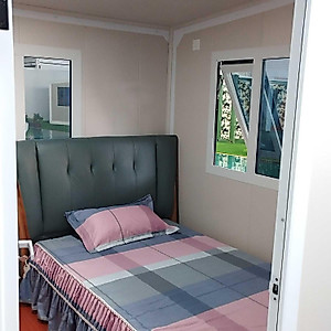 Mobile prefab Expandable Tiny Houses for Families with Restroom, Outdoor Storage. Sturdy Steel and Plastic. Suitable for Various Purposes Like Hotels, Offices etc. (19ft x 20ft)