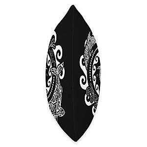 Mandala Underwater Sea Creature Apparel Mandala Underwater Creature Sea Turtle Whale Throw Pillow, 18x18, Multicolor