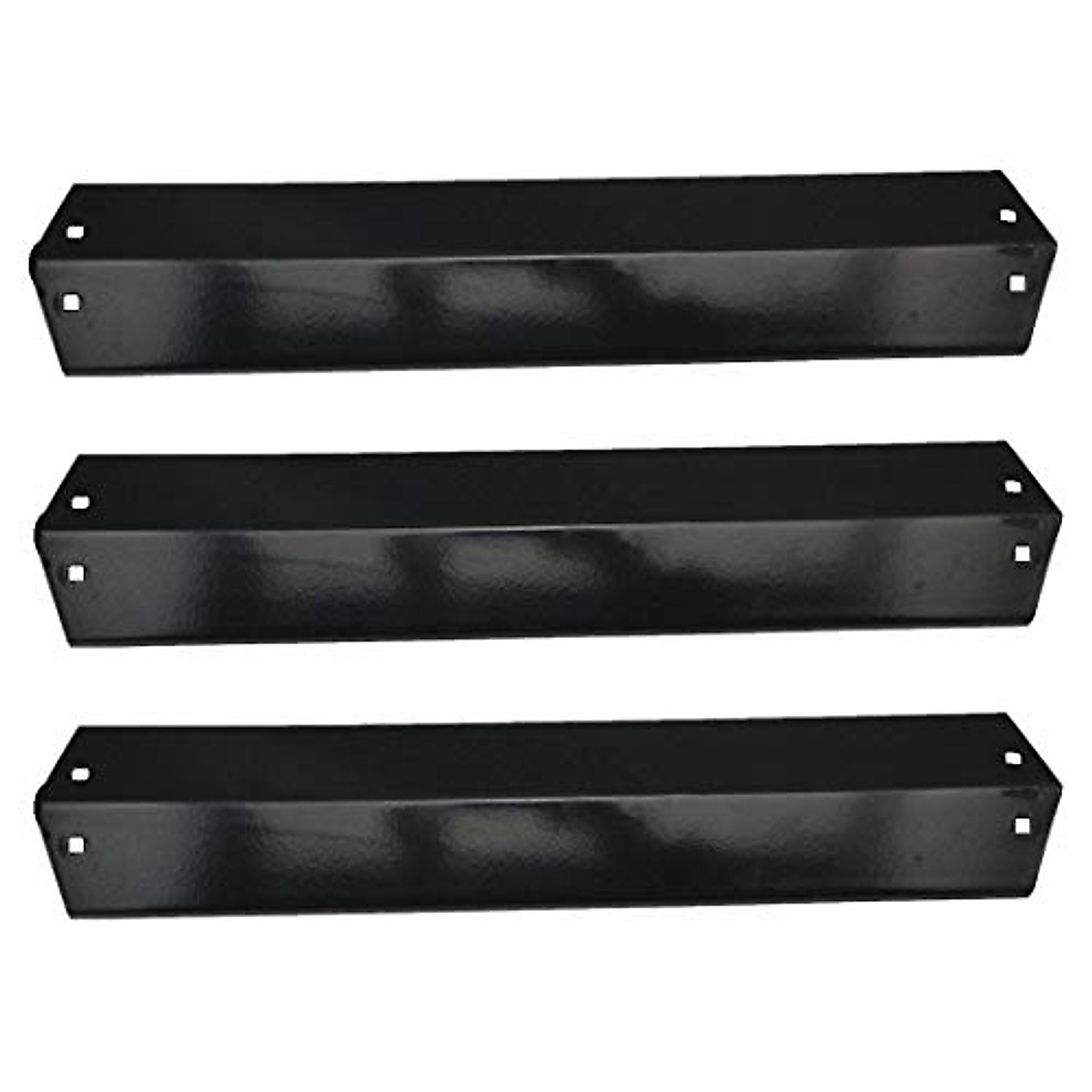 Hongso PPE051 (3-Pack) 18 15/16 inch Porcelain Steel Heat Plate, Heat Shield, Heat Tent, Burner Cover, Vaporizor Bar, and Flavorizer Bar Replacement for Select Chargriller Gas Grill Models