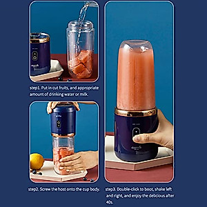 TANACC Portable Juice Blender Mini Electric Juicer Portable Blender Lemon Fruit Mixer USB Charging Juicing Cup Squeezer Smoothie Juice Maker Machine