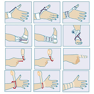 Self Adherent Wrap Tape Medical Cohesive Bandages Flexible Stretch Athletic Strong Elastic First Aid Tape for Sports Sprain Swelling and Soreness on Wrist and Ankle 6 Pack 1Inch X 5Yards(beige)