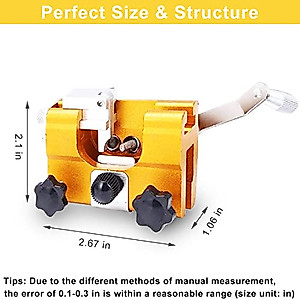 Chainsaw Chain Sharpening Jig, Chainsaw Sharpener Kit with Carrying Bag & Cleaning Brush, Hand-Crank Fast Chain Saw Sharpener Tool for 4"-22" Chain Saws & Electric Saws, Lumberjack, Garden Worker