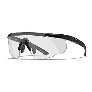 Wiley X Saber Advanced Shooting Glasses ANSI Z87.1+ Safety Sunglasses for Men UV and Eye Protection for Hunting and Shooting Matte Black Frames, Changeable Lenses, Ballistic Rated
