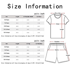 3D Printing Merch for Kids, Cool T-Shirt and Shorts Set for Boys Girls Fashion Short Sleeves Shirt Suit 9-10 Years
