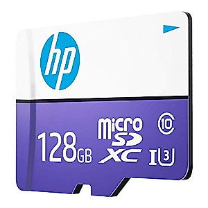 HP 128GB mx330 Class 10 U3 microSDXC Flash Memory Card - 100MB/s, Class 10, U3, 4K UHD, Full HD, UHS-I, Micro SD