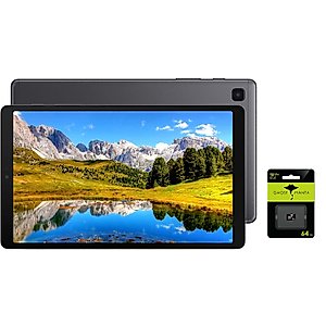 Ghost Manta SAMSUNGGalaxy Tab A7 Lite 8.7" 32GB WiFi Android Touchscreen Tablet w/Long Lasting Battery, Compact, Slim Design, Sturdy Metal Frame, Bluetooth, WiFi, US Verson Gray w/ 64GB Micro SD Card
