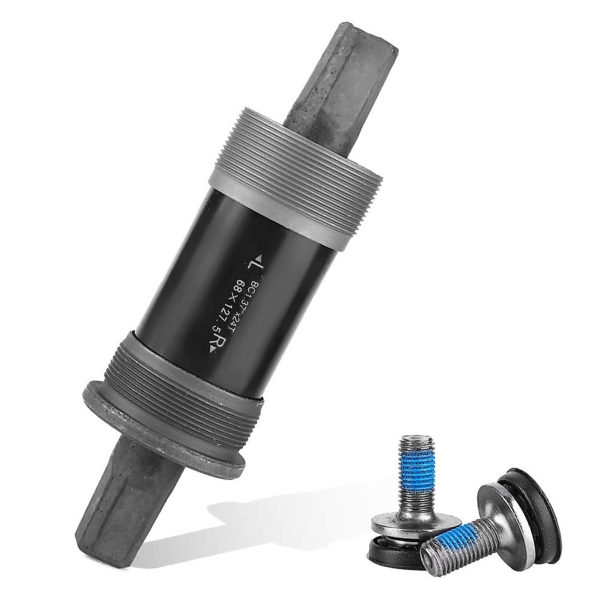 VGEBY1 Bike Bottom Bracket Square Hole Crank Axis, Bicycle Middle Mountain Bike Center Shaft for Square Tapered Spindle Crank(68X127.5L)