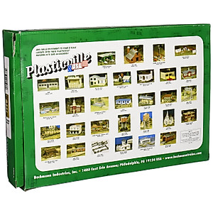 Bachmann Trains - PLASTICVILLE U.S.A. BUILDINGS – CLASSIC KITS - UNION STATION - O Scale , Green