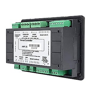 Generator set DC 8-35V AMF-25, generator automatic controller, Automatic or manual start/stop, Generator set measurement U1-U3, I1-I3, Hz, kVA, kW, kVAr, kWh