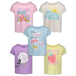Lyrics by Lennon and McCartney Lennon & McCartney Infant Baby Girls 5 Pack T-Shirts The Beatles 18 Months