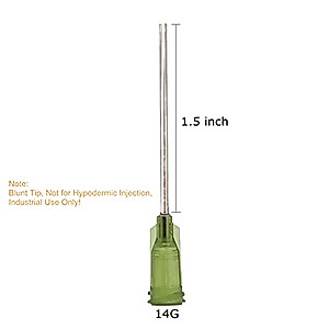 BSTEAN Syringe Blunt Tip Needles Caps Refilling and Measuring Liquids, Adhesives, Oil or Glue Applicator (3ml)