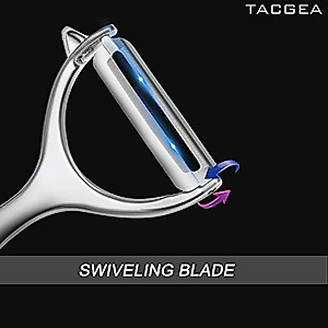 TACGEA Vegetable Peeler for Kitchen 2 Pack & 8 Pack Food Clips