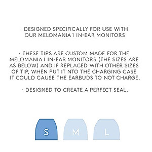 Cambridge Audio Pack of 10 Small Black Replacement Silicone Tips Melomania 1 and 1+ True Wireless in-Ear Earbuds