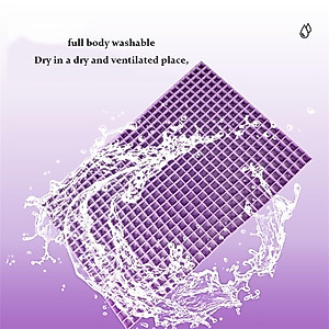 HYEFOMW Zero Pressure Mattress Hollow Breathable EAC Grid Honeycomb Gel No 0 Pressure Deep Sleep Lattice Pectin